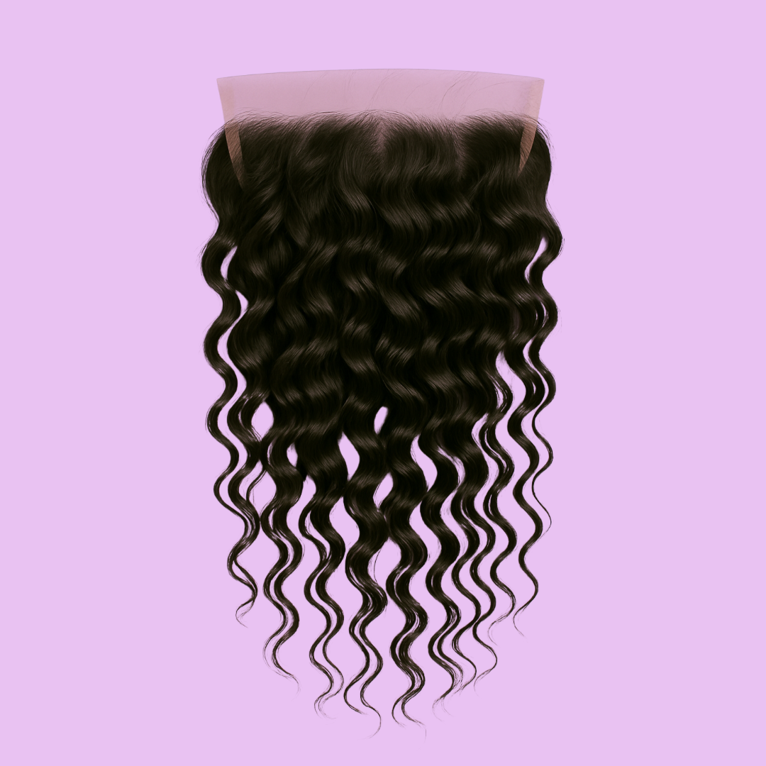 Water Curl Double Drawn Closure – Zenda Hair